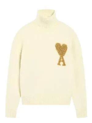 Ami De Coeur Pullover - White/gold