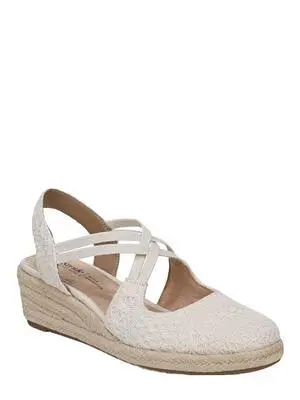 LIFESTRIDE Patience Wedge Sandal Beige