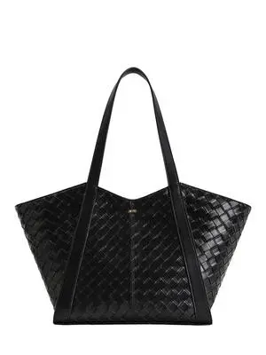 Jw Pei Large Kiana Woven Tote - Black