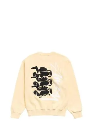 StÜssy Skate Stack Crewneck Sweatshirt - Gold