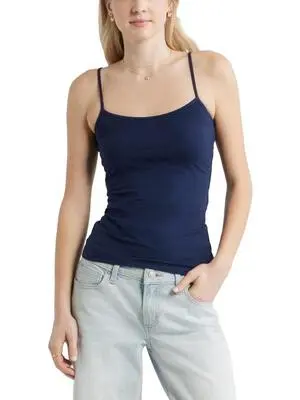 Bp. Core Stretch Cotton Camisole - Navy Iris