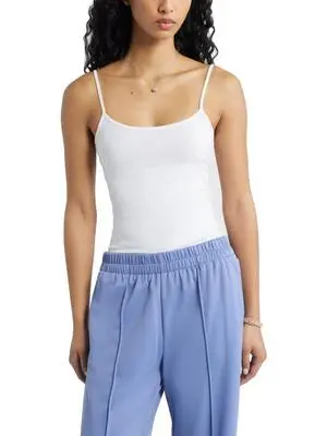 Bp. Core Stretch Cotton Camisole - White