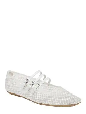 Franco Sarto Tatum Mary Jane Flat - White