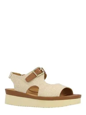 L'AMOUR DES PIEDS Azenor Ankle Strap Sandal - Natural