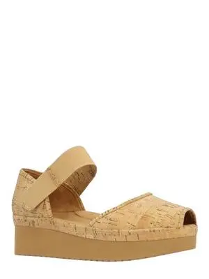 L'AMOUR DES PIEDS Amadour Ankle Strap Sandal - Natural/gold