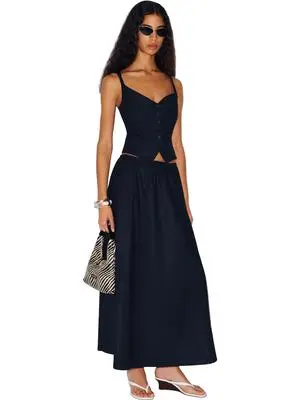 REFORMATION Cleo Maxi Skirt - Blue