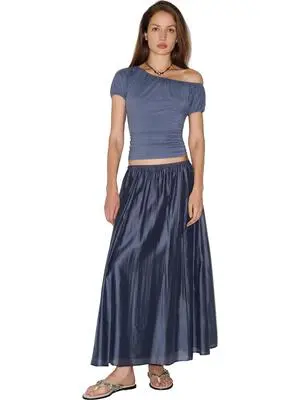 REFORMATION Cleo Maxi Skirt - Grey