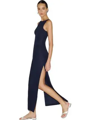 REFORMATION Alix Linen Maxi Dress - Blue