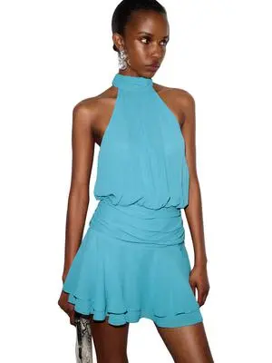 REFORMATION Karla Mini Dress - Blue