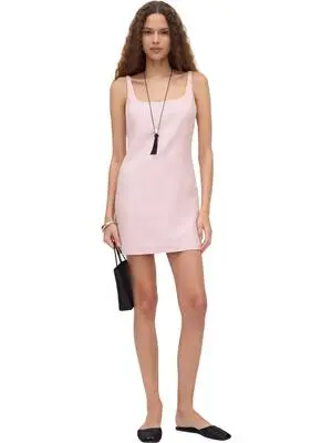 REFORMATION Koa Linen Mini Dress - Pink