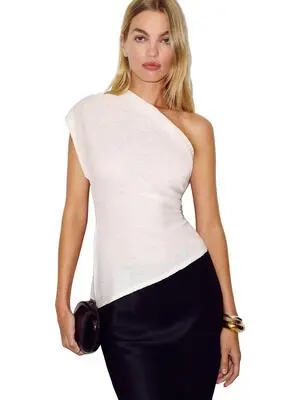 REFORMATION REFORMATION Adora Knit Top Ivory