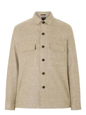 ZEGNA Zegna - Woven Overshirt - Men - Green - S