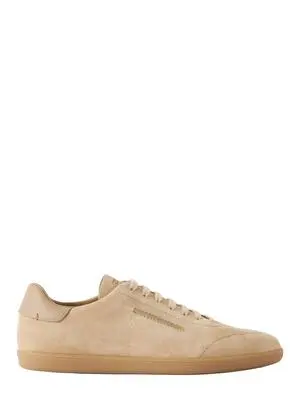 Zegna 232 Leather-trimmed Suede Sneakers - Beige