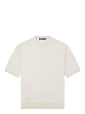 Ralph Lauren Purple Label Cashmere-blend T-shirt - Neutrals
