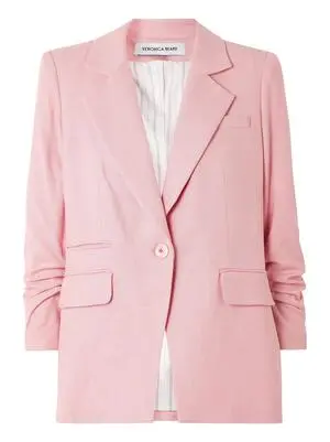 Veronica Beard Battista Dickey Canvas Blazer - Pink