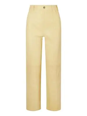 Stouls Benny Straight-leg Leather Pants - Yellow