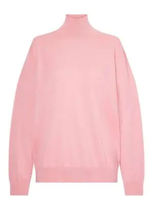 Tibi Cotton Turtleneck Sweater - Pink