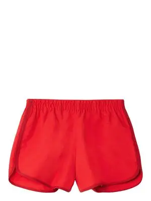 Staud Anchor Cotton-blend Shorts - Red