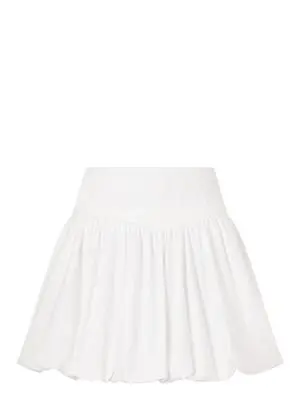Simkhai Pippa Pleated Mini Skirt - White