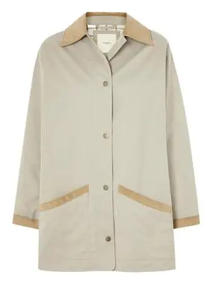 Purdey Vita Clipper Corduroy-trimmed Shell Jacket - Sand