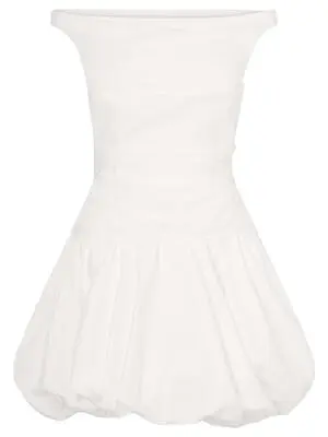 Simkhai Salina Ruched Mini Dress - White