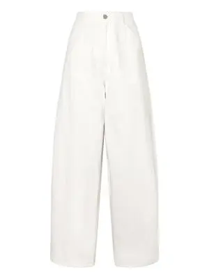 LEMAIRE Mid-rise Wide-leg Jeans - White