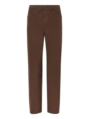 LEMAIRE High-rise Straight-leg Jeans - Brown