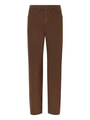 LEMAIRE High-rise Straight-leg Jeans - Brown