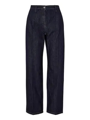 JIL SANDER Mid-rise Straight-leg Jeans - Dark Denim