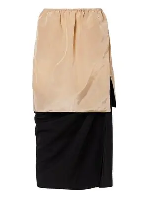 Calvin Klein Tyler Wool Midi Skirt - Black