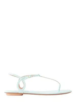 AQUAZZURA Almost Bare Leather Sandals Light Blue