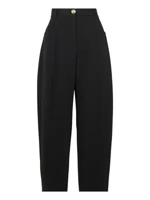 BLAZÉ MILANO Embellished Paneled Twill Tapered Trousers - Black