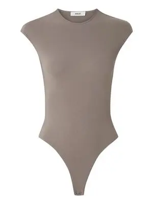 AGOLDE Agata Stretch-Jersey Bodysuit Brown
