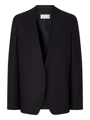MAISON MARGIELA Virgin Wool-twill Blazer - Black