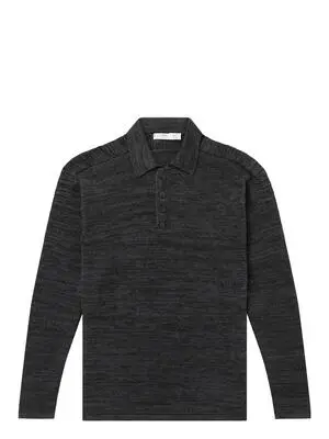 Inis Meáin Honda 50 Linen Polo Shirt - Gray