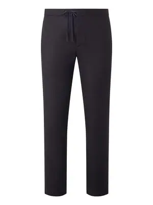 MAISON MARGIELA Slim-fit Virgin Wool-twill Drawstring Trousers - Black