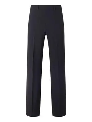 Dries Van Noten Straight-leg Wool-twill Trousers - Black