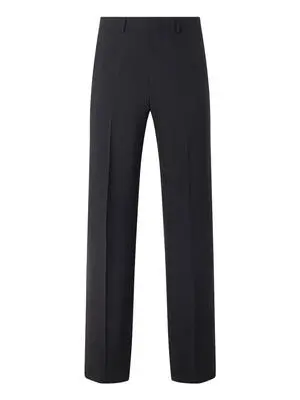Dries Van Noten Straight-leg Wool-twill Trousers - Black