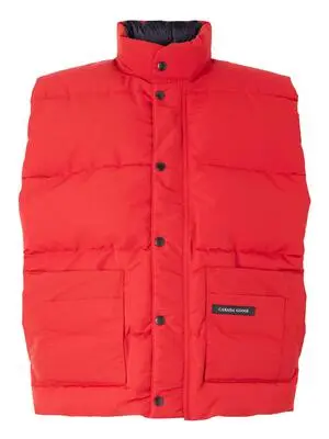 Canada Goose Ledger Quilted Cotton-blend Down Gilet - Red
