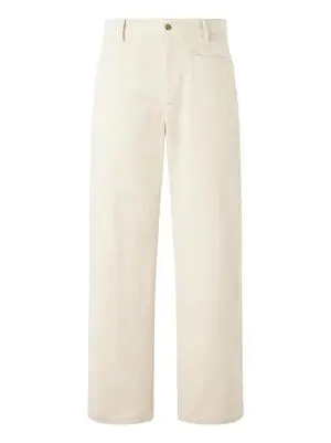 De Bonne Facture Gardia Wide-leg Cotton-corduroy Trousers - Neutrals