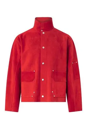 BODE Welding Suede Jacket - Red