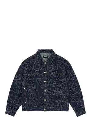PALACE Splat Denim Jacket - Blue