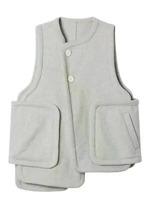 ENFOLD Button Pocket Vest - Grey