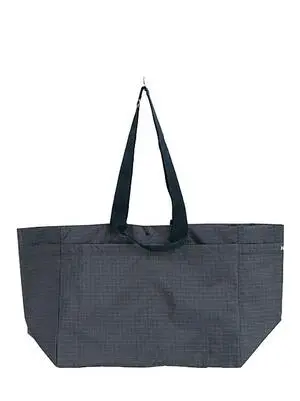 HAY Grid Medium Weekend Woven Tote Bag - Dark Blue