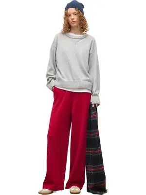 Johnstons Of Elgin Cashmere Knit Trousers - Red