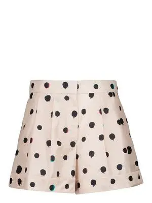 Fendi Mou Dots Silk Shorts Multicolour
