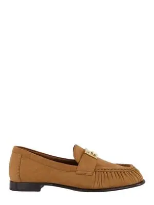 Fendi Sellier Baguette Calfskin Loafers - Brown