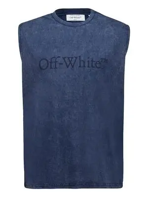 Off-White Bookish Mareado Night Sky Sleeveless Top - Blue Season_ss26