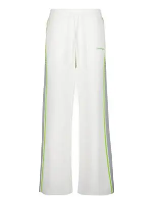 Casablanca Tennis Club Trousers With Neon Trim - White