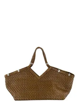 Benedetta Bruzziches Usha La Grandissima Buffalo Leather Bag - Brown